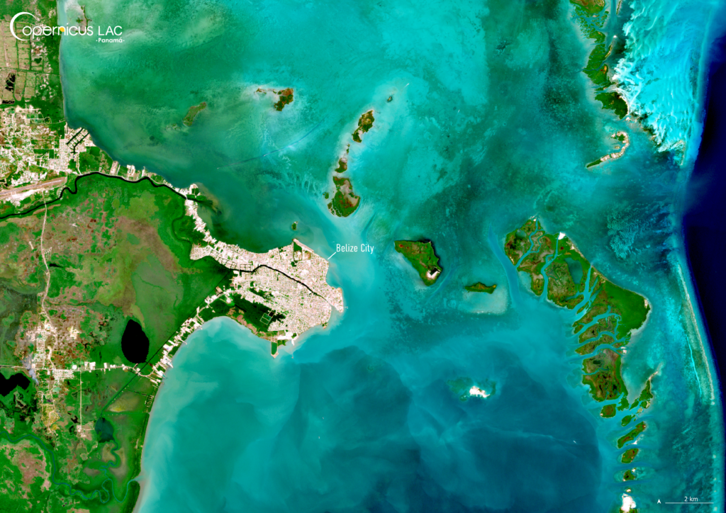 Image of the Week #017 – Belize City, Belize – CopernicusLAC Panama Centre