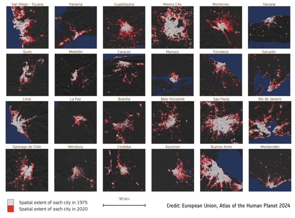 Trends in urbanisation and population growth in the Latin America and ...