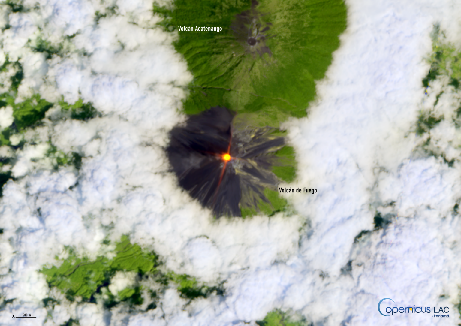 Image of the Week #006 – The Fuego Volcano, Guatemala – CopernicusLAC ...